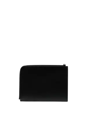 JIL SANDER Medium Logo-lettering Leather Cardholder - Black