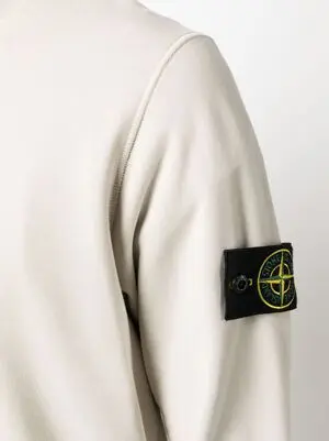 Stone Island Compass-patch Crew-neck Sweatshirt