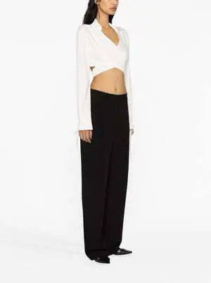 Calvin Klein Mid-rise Wide-leg Trousers