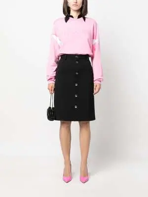 LANVIN Embroidered Logo Crew-neck Sweatshirt