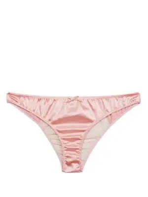 FLEUR DU MAL Heart Shaped Cheeky Briefs - Pink
