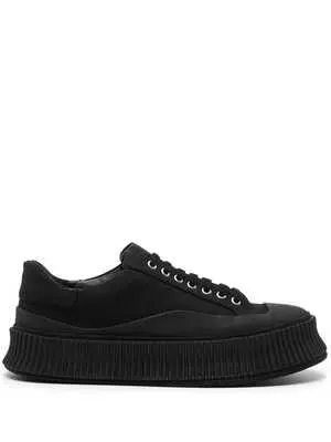 JIL SANDER Vulcanised-sole Low-top Sneakers - Black