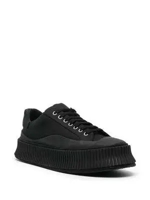 JIL SANDER Vulcanised-sole Low-top Sneakers - Black