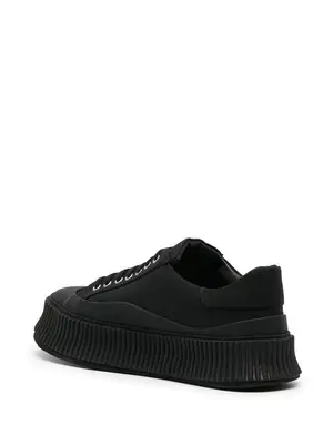 JIL SANDER Vulcanised-sole Low-top Sneakers - Black