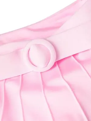 NOIRE SWIMWEAR High-waist Belted Bikini Set - Pink