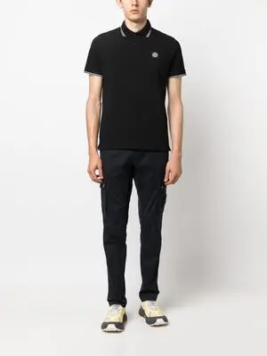 Stone Island Compass-motif Cargo Pants - Blue
