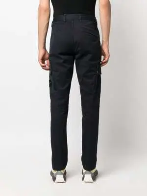 Stone Island Compass-motif Cargo Pants - Blue