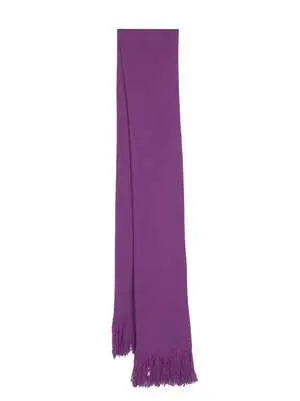 Fabiana Filippi Frayed-hem Cashmere Scarf - Purple