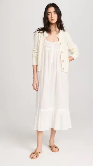 The Great. The Eyelet Ruffle Tank Night Dress