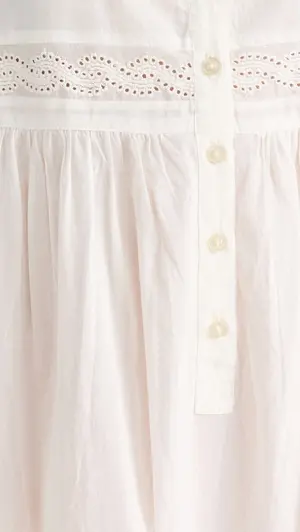 The Great. The Eyelet Ruffle Tank Night Dress