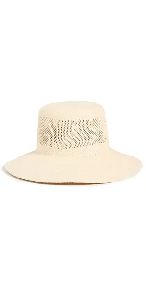 Brixton Lopez Panama Straw Bucket Hat - Catalina Sand