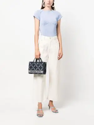 Michael Kors Gigi Empire Logo-jacquard Tote Bag