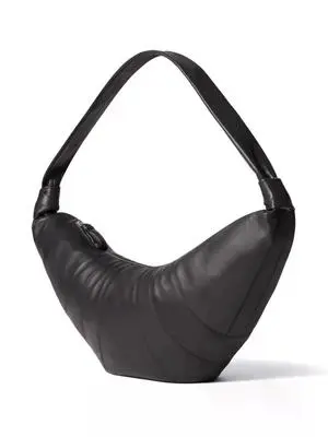 LEMAIRE Croissant Bag In Leather - Brown