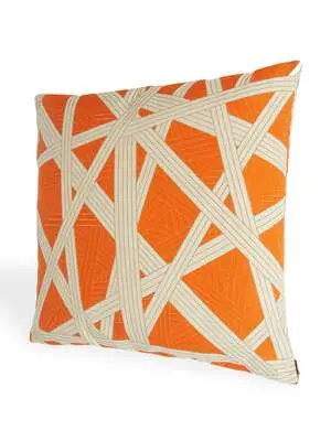 Missoni Nastri Multi-way Stripe Cushion - Orange