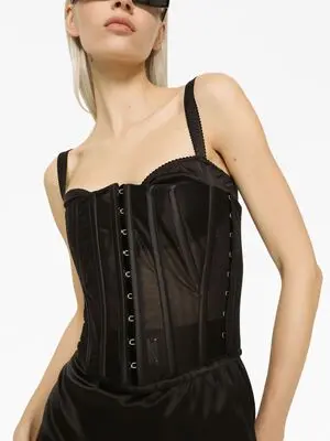 Dolce & Gabbana Bonded-seam Semi-sheer Corset
