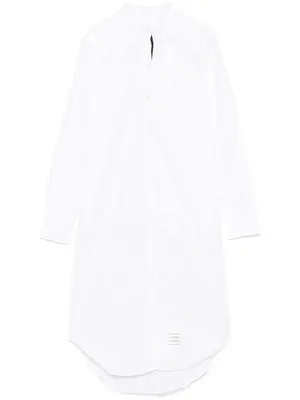 Thom Browne Cotton Shirt Dress - White