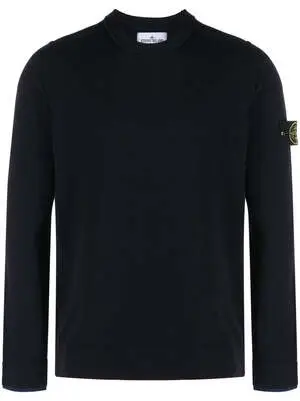 Stone Island Compass-patch Crew-neck Jumper