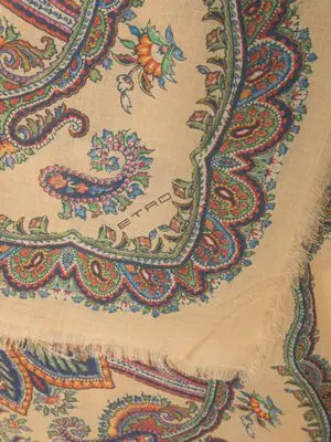 Etro Bombay Paisley-print Scarf - Neutrals