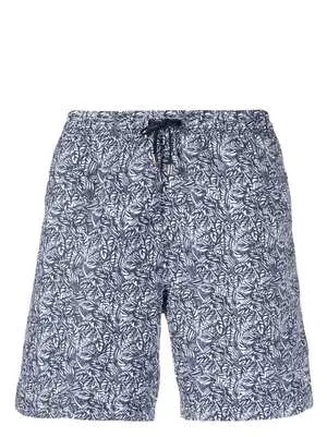 Sunspel Graphic-print Swim Shorts - Blue
