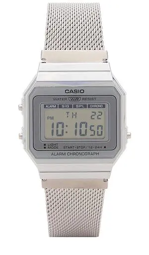 Casio Vintage A700 Series Watch In Metallic