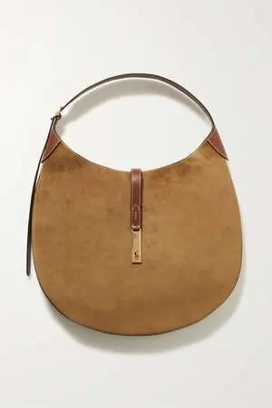 Polo Ralph Lauren Polo Id Medium Suede Shoulder Bag