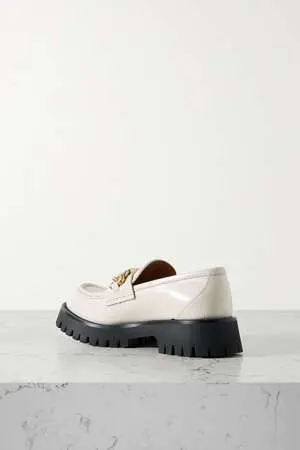 Gucci Jeanne Embellished Leather Platform Loafers