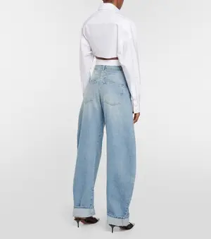 Alaïa Cropped Poplin Shirt