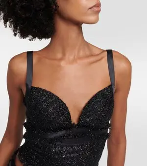 Versace Bouclé Bustier