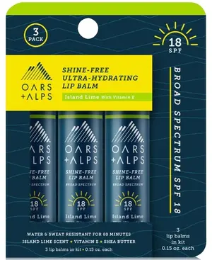 OARS + ALPS 3-pc. Island Lime Shine-free Lip Balm Spf 18 Set - No Color
