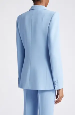 Michael Kors Georgina Double Crepe Sablé Blazer - Coast