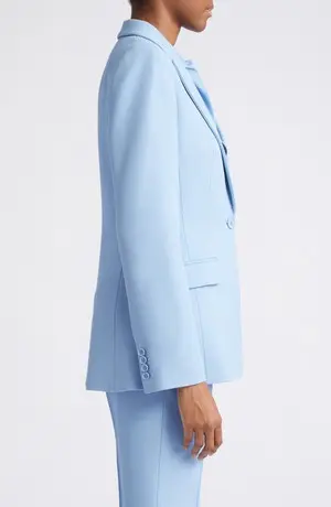 Michael Kors Georgina Double Crepe Sablé Blazer - Coast