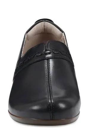 Easy Spirit Leather Slip-on With Decorative Stitching - Blk01