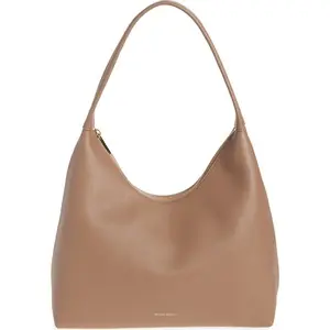 MANSUR GAVRIEL Candy Pebbled Leather Hobo Bag - Biscotto