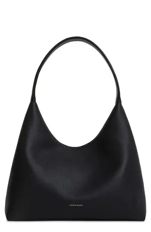 MANSUR GAVRIEL Candy Pebbled Leather Hobo Bag - Black