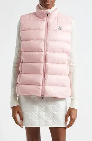 Moncler Ghany Puffer Vest - Bashful Blush