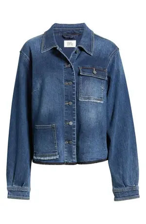 WASH LAB DENIM Maddie Denim Jacket - Sail Blue