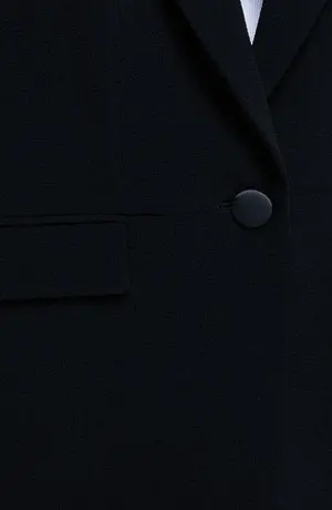 ESTELLE Megan One-button Crepe Blazer