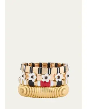 BEN-AMUN The Paris Stack Bracelets, Set Of 4 - Multicolor