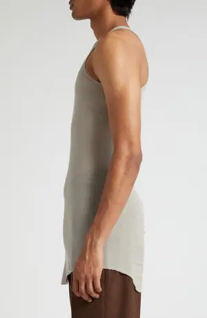 Rick Owens Rib Long Tank - Pearl