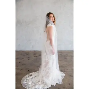 Brides & Hairpins Joli Silk Tulle Veil - Ivory