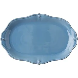 JULISKA Berry & Thread Scalloped Platter - Chambray