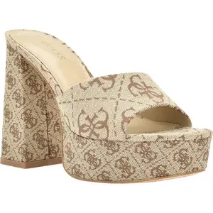 Guess Jadah Jacquard Platform Sandal