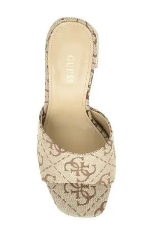 Guess Jadah Jacquard Platform Sandal