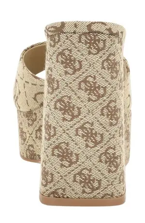 Guess Jadah Jacquard Platform Sandal