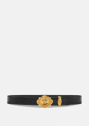 Versace Western Leather Belt - Black