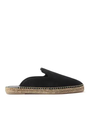 TOM FORD Barnes Suede Backless Espadrilles
