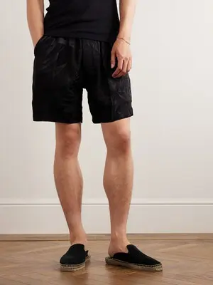 TOM FORD Barnes Suede Backless Espadrilles