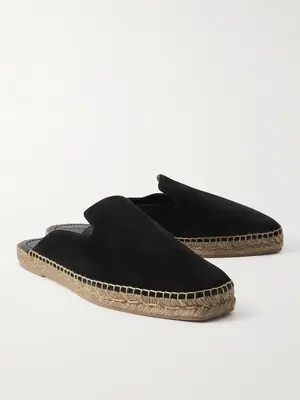 TOM FORD Barnes Suede Backless Espadrilles