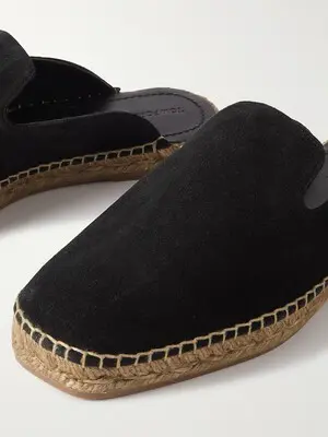 TOM FORD Barnes Suede Backless Espadrilles