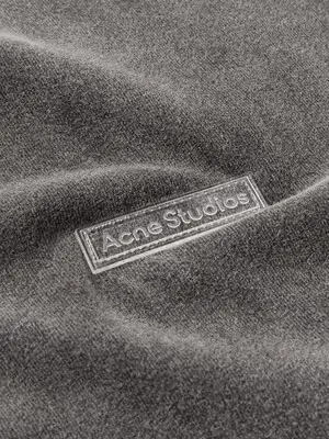 Acne Studios Extorr Logo-appliquéd Garment-dyed Cotton-jersey T-shirt - Gray